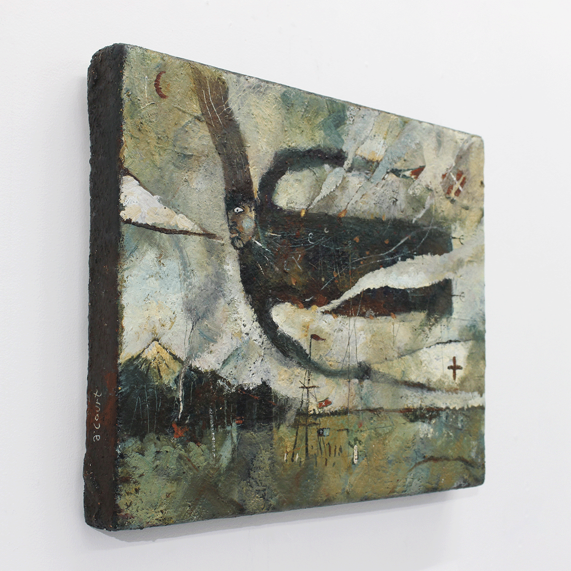 The Pai Mārire and the Anahera Hau - Brett a'Court - Original Oil ...