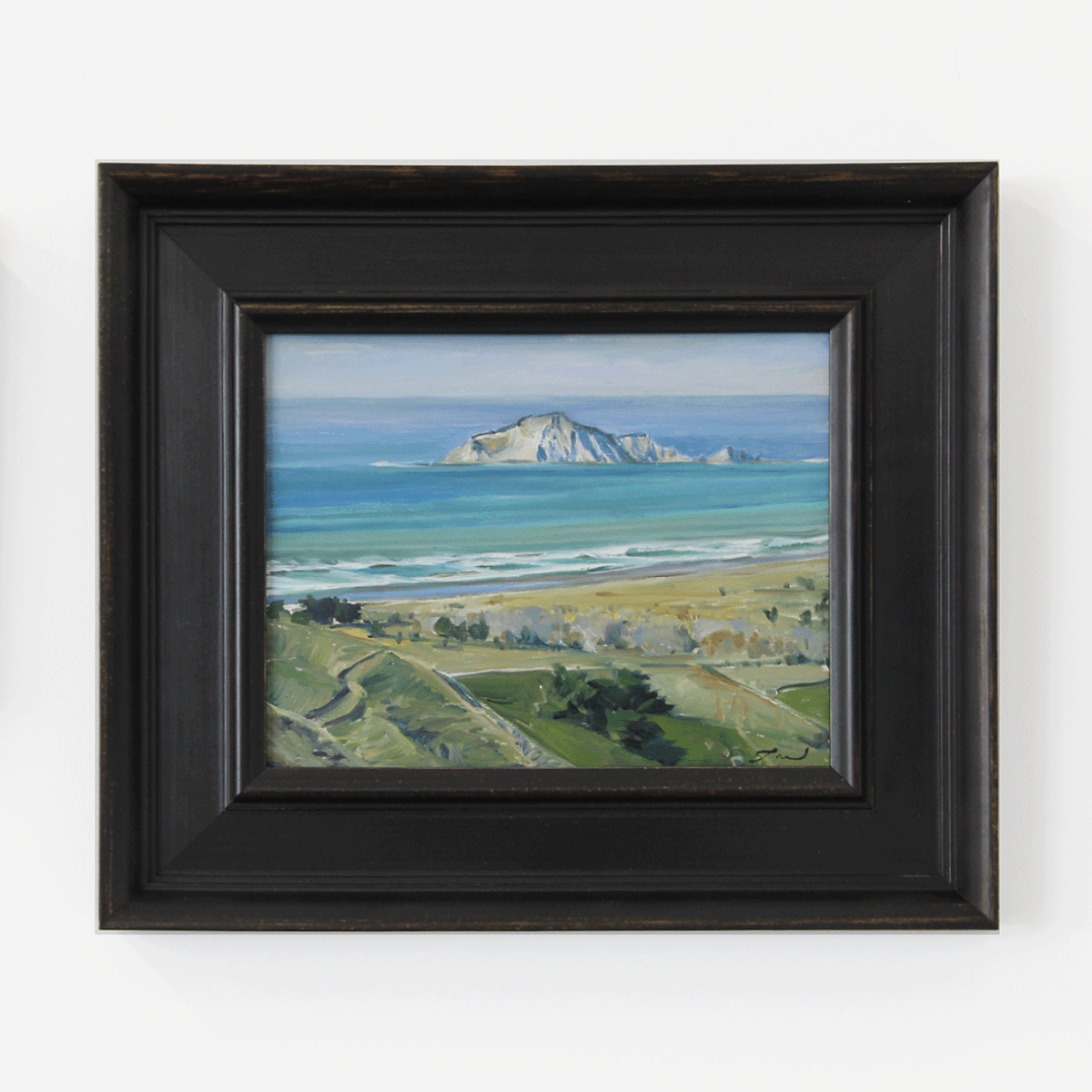 Waimarama Beach, 2014 - Freeman White - Original Oil Painting - Boyd ...