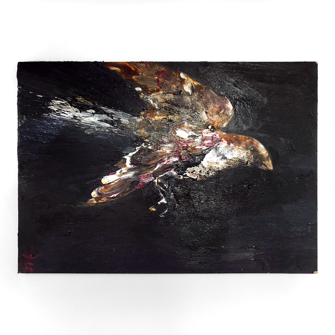 Sparrow in Flight, 2024 - Garth Steeper - Original Oil Painting – Boyd ...