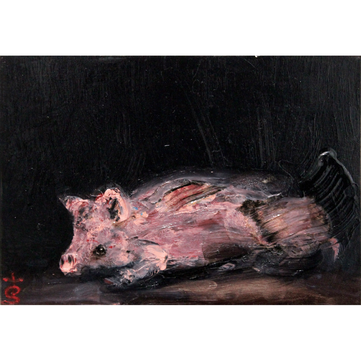 Pig Study, 2023 - Garth Steeper - Original Oil Painting – Boyd-Dunlop ...