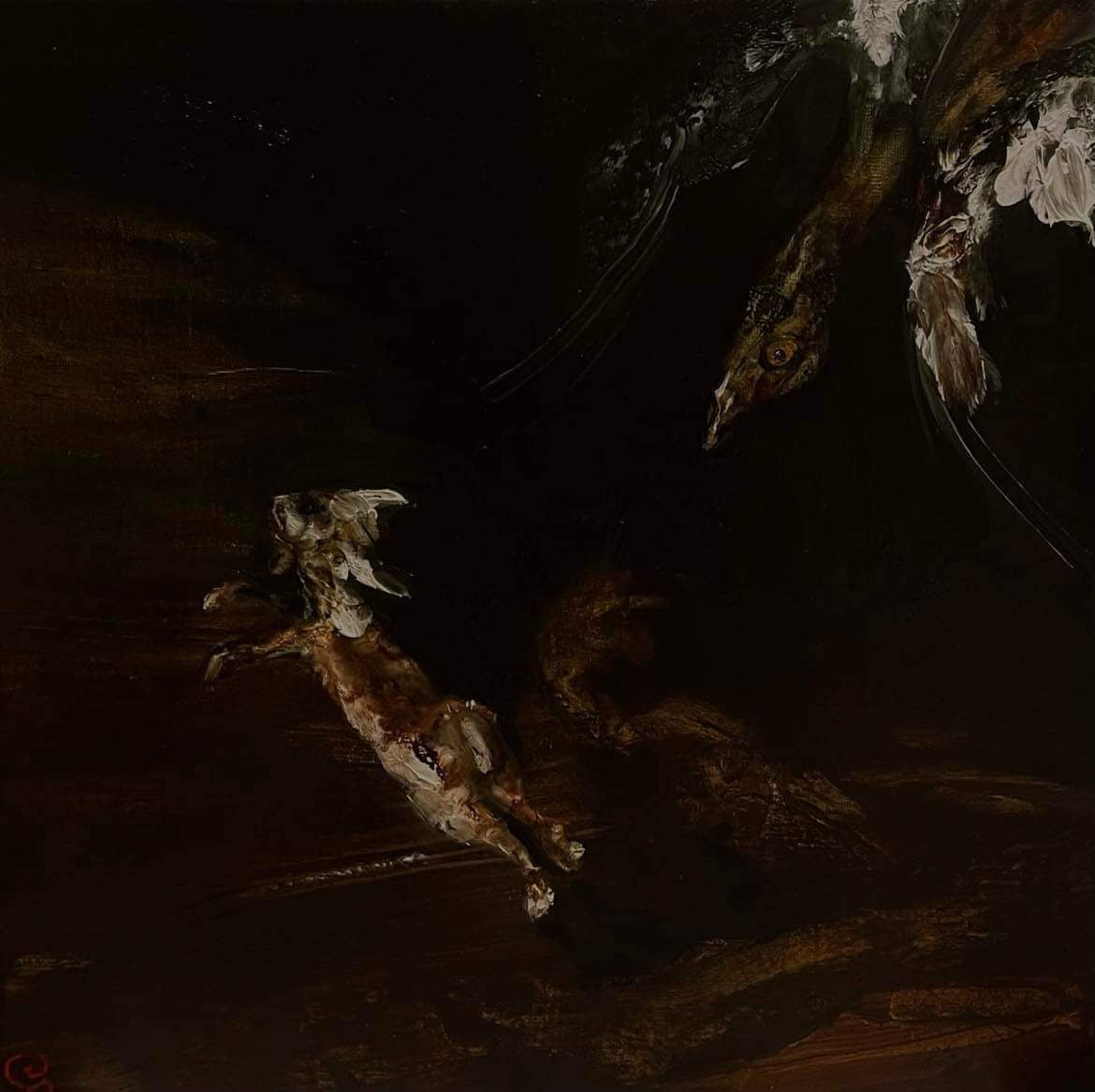 Bird of Prey Study - Garth Steeper - Original Oil Painting – Boyd ...