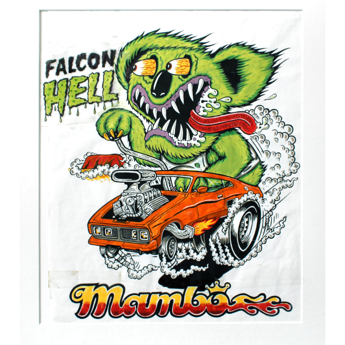 JIM MITCHELL - Falcon Hell, 2003 - Original Paper Visuals - Boyd-Dunlop ...