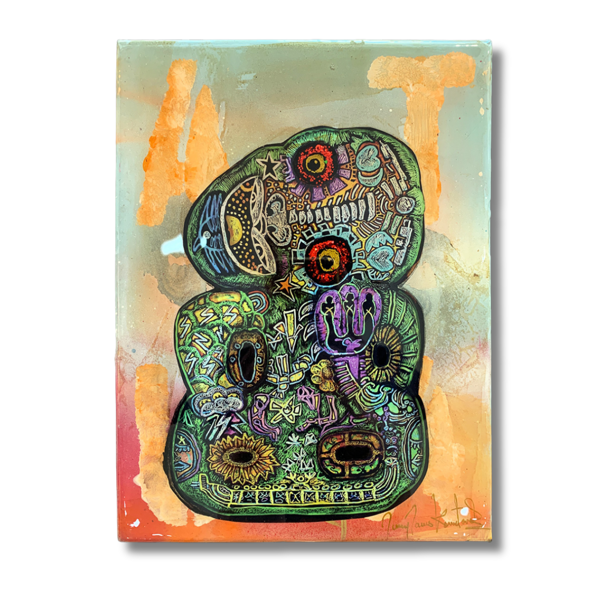 Hei Tiki Celebration 3 - Jimmy James Kouratoras - Original Artwork ...