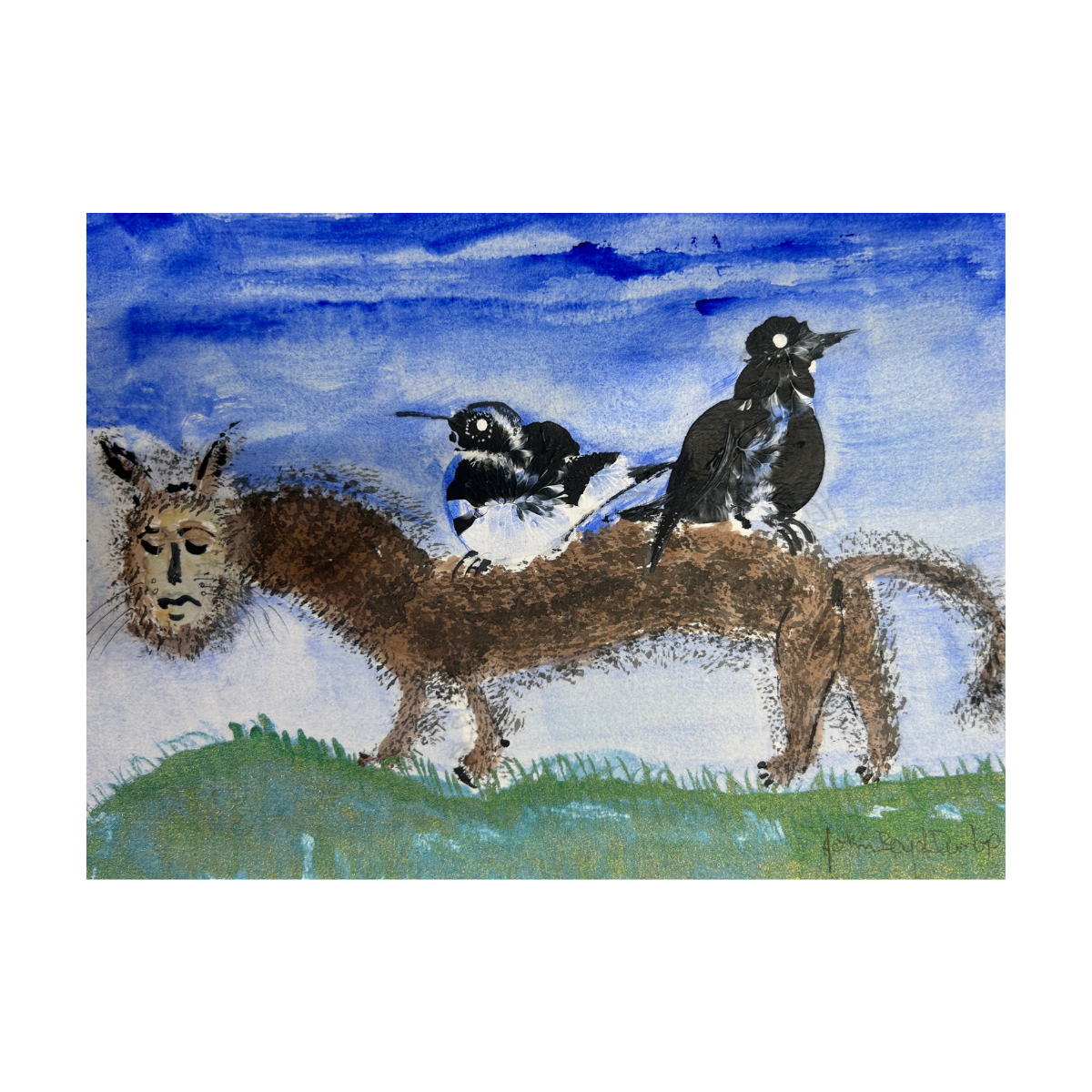 Freeloaders, 2025 - John Boyd-Dunlop - Original on Paper - Boyd-Dunlop ...