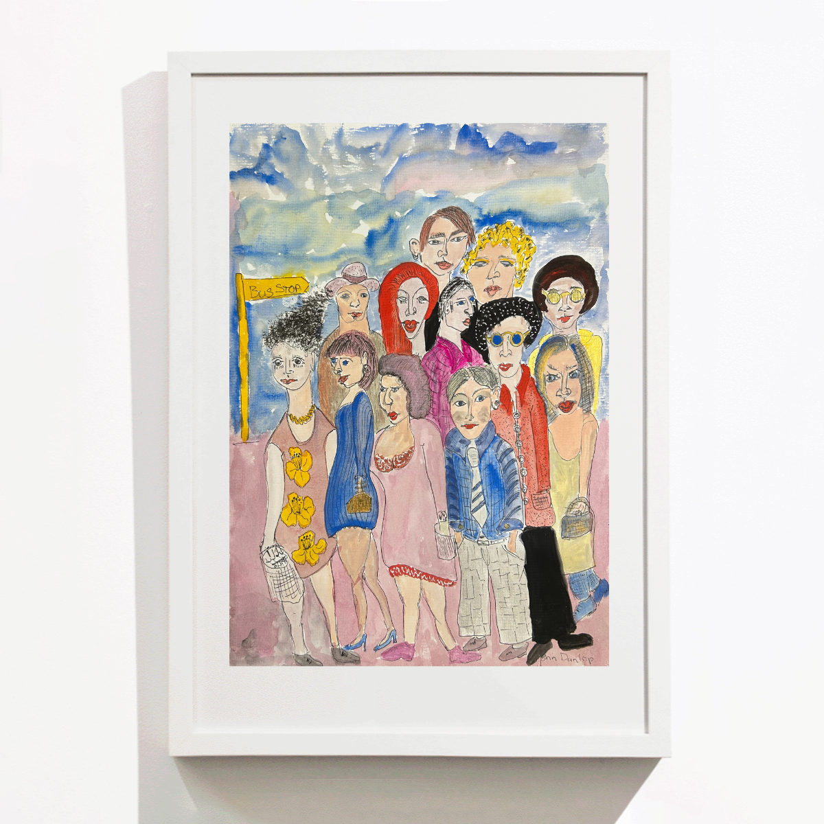 At The Bus Stop, 2025 | John Boyd-Dunlop | Original | Boyd-Dunlop Gallery