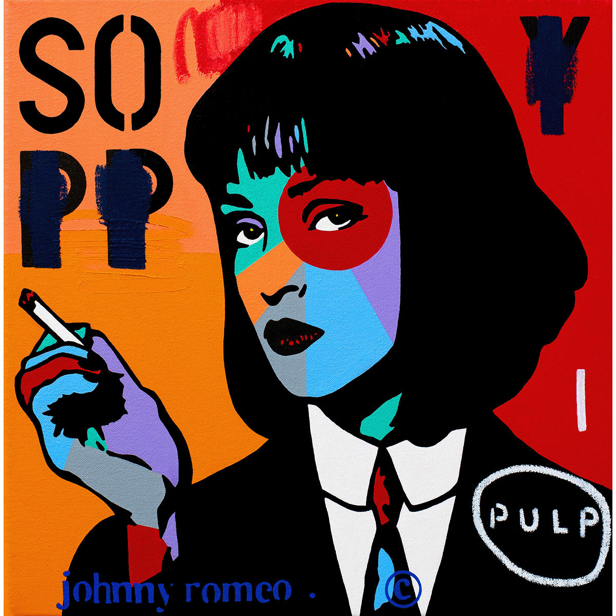 So Pulp, 2024 - Johnny Romeo - Original Acrylic and Oil on Canvas ...