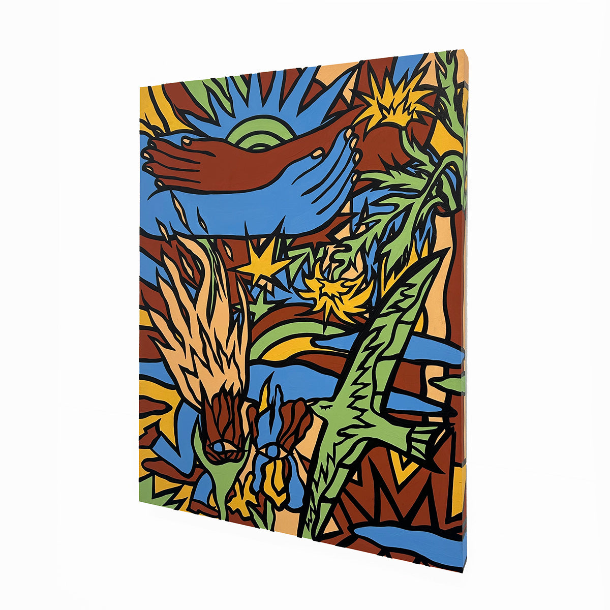 PRISCILLA WITTE (USA) Hothouse Phantom, 2025 acrylic and oil on wood ...