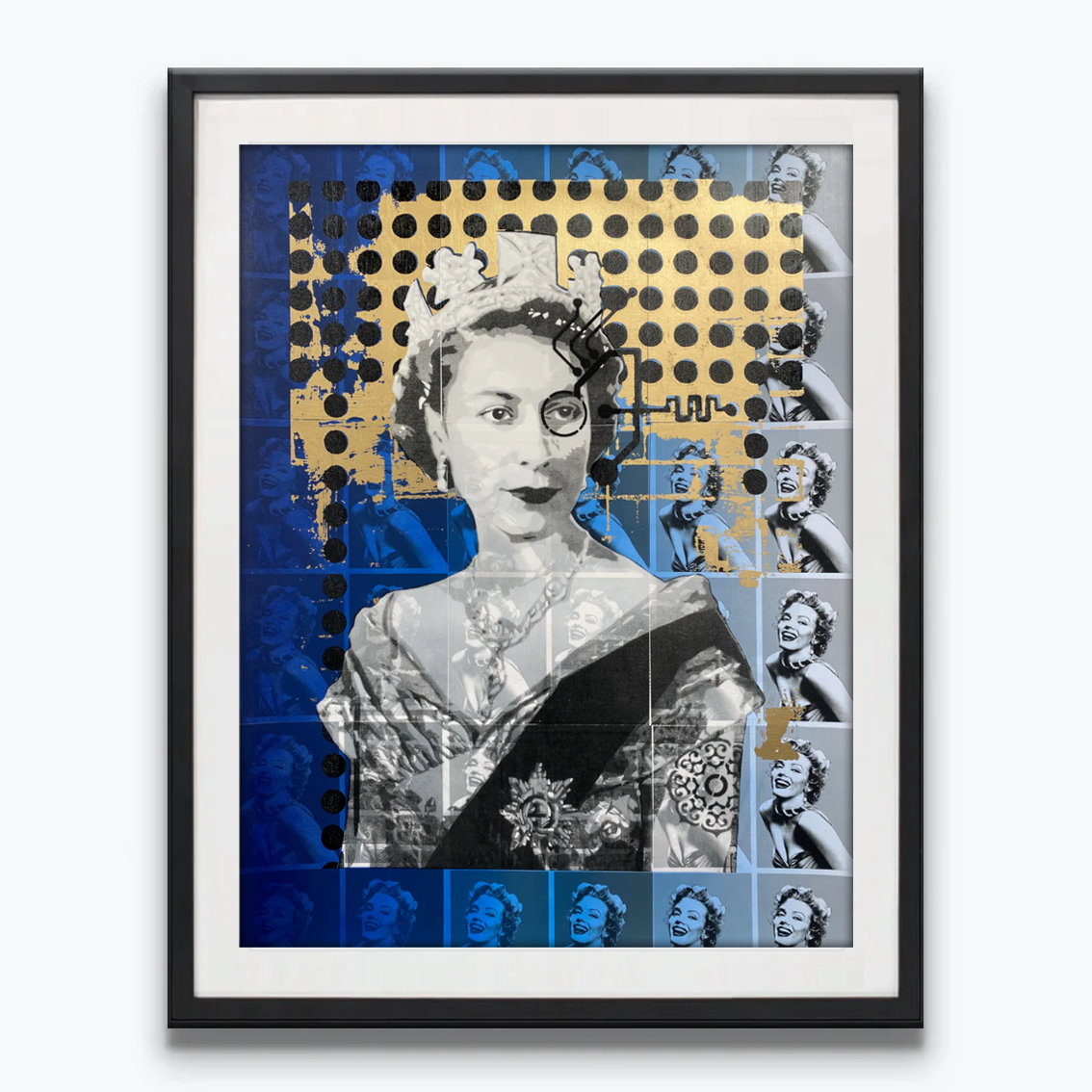 Queen 1.19 - MMBG - Brad Novak - original collage screen print – Boyd ...