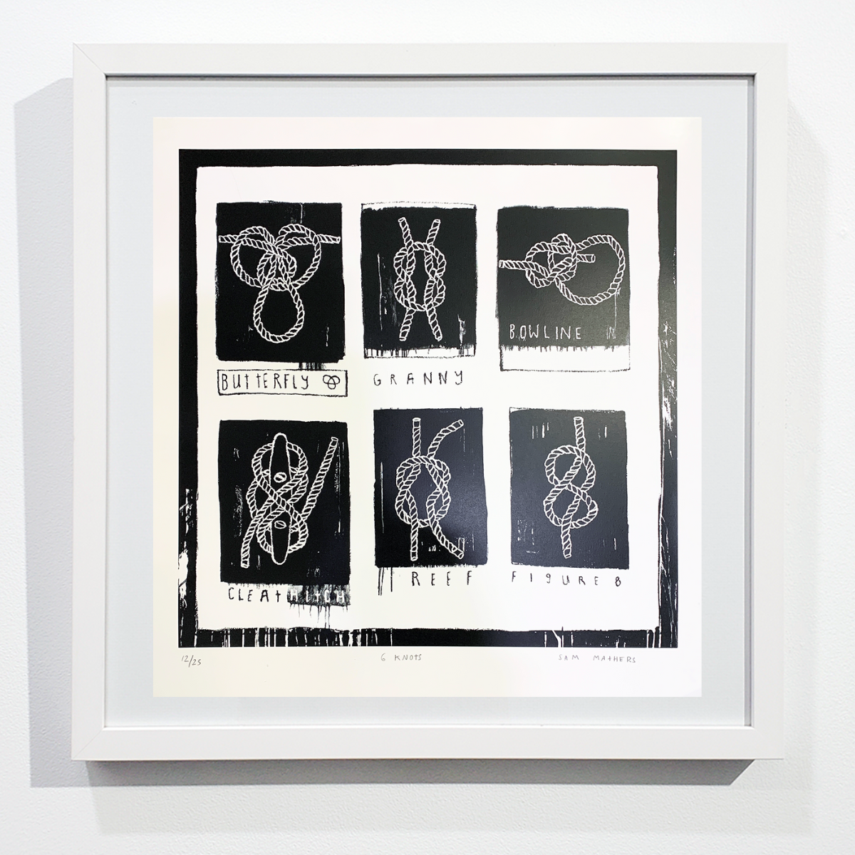 6 Knots Sam Mathers Screenprint Boyd-Dunlop Gallery Napier