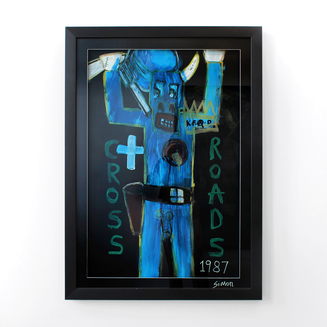 Cross Roads, 2023 - Simon Kerr - Originals - Boyd-Dunlop Gallery