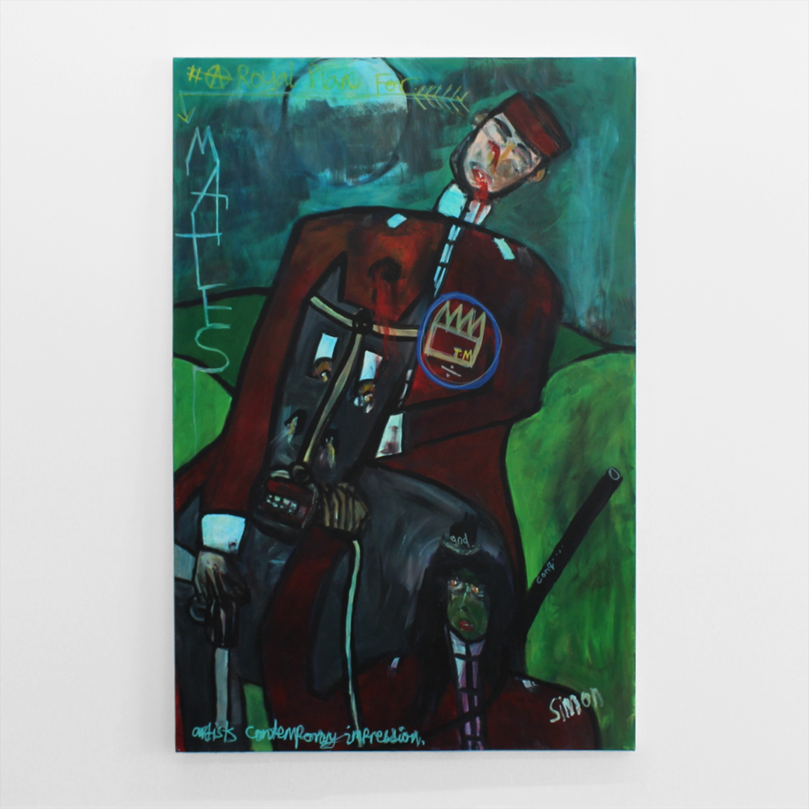 Soldier and Horse, 2023 - Simon Kerr - Originals - Boyd-Dunlop Gallery