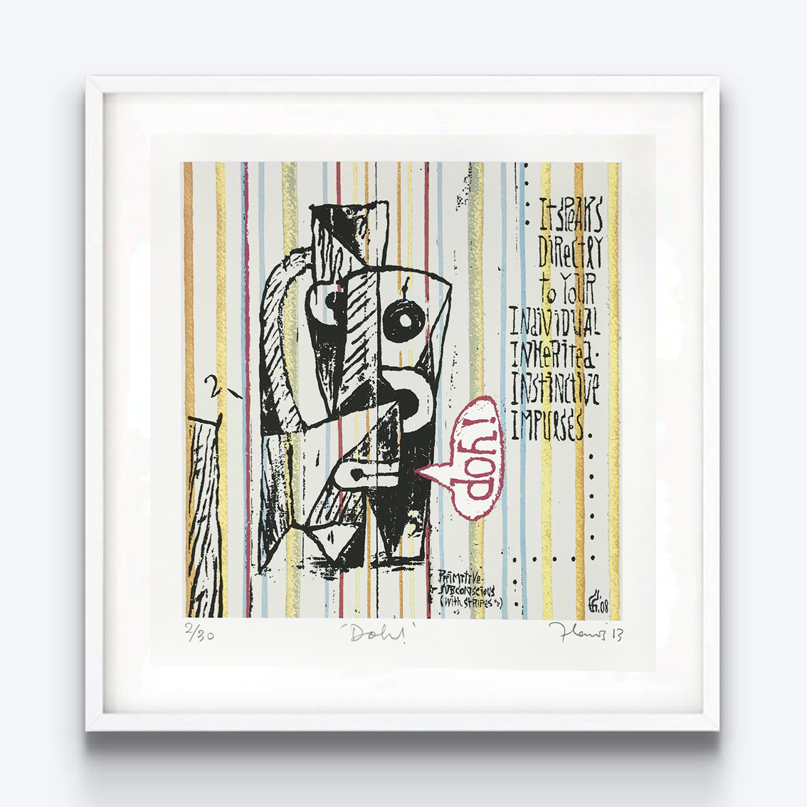 Doh! - Fane Flaws - Limited Edition Prints – Boyd-Dunlop Gallery