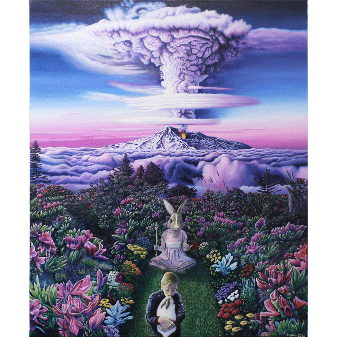 The Garden - Gareth Price - Original Oil Painting – Boyd-Dunlop Gallery