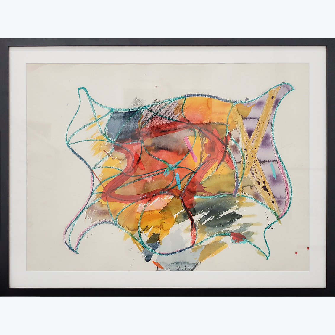Allen Maddox Original - Untitled - Watercolour and Pastel – Boyd-Dunlop ...