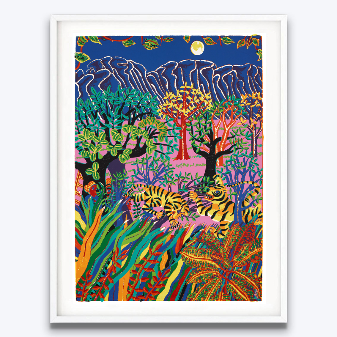 Tigers Under Moonlight - Patrick Tyman - Limited Edition Screen Prints ...